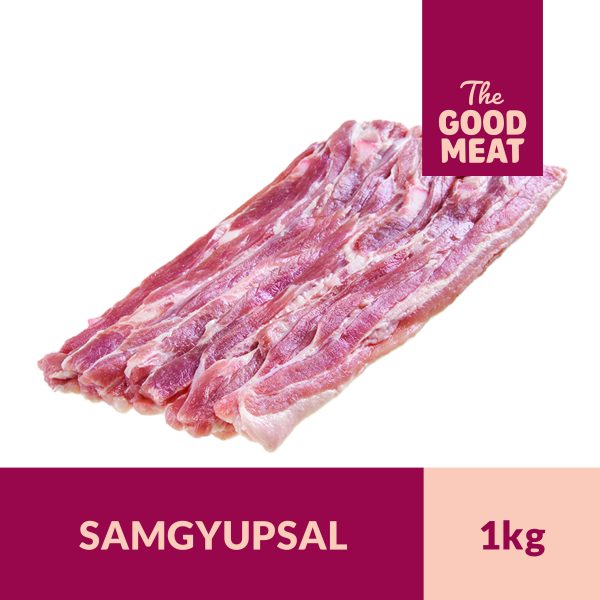 Pork Samgyupsal (1kg) - Buy Fresh Pork Meat | The Good Meat