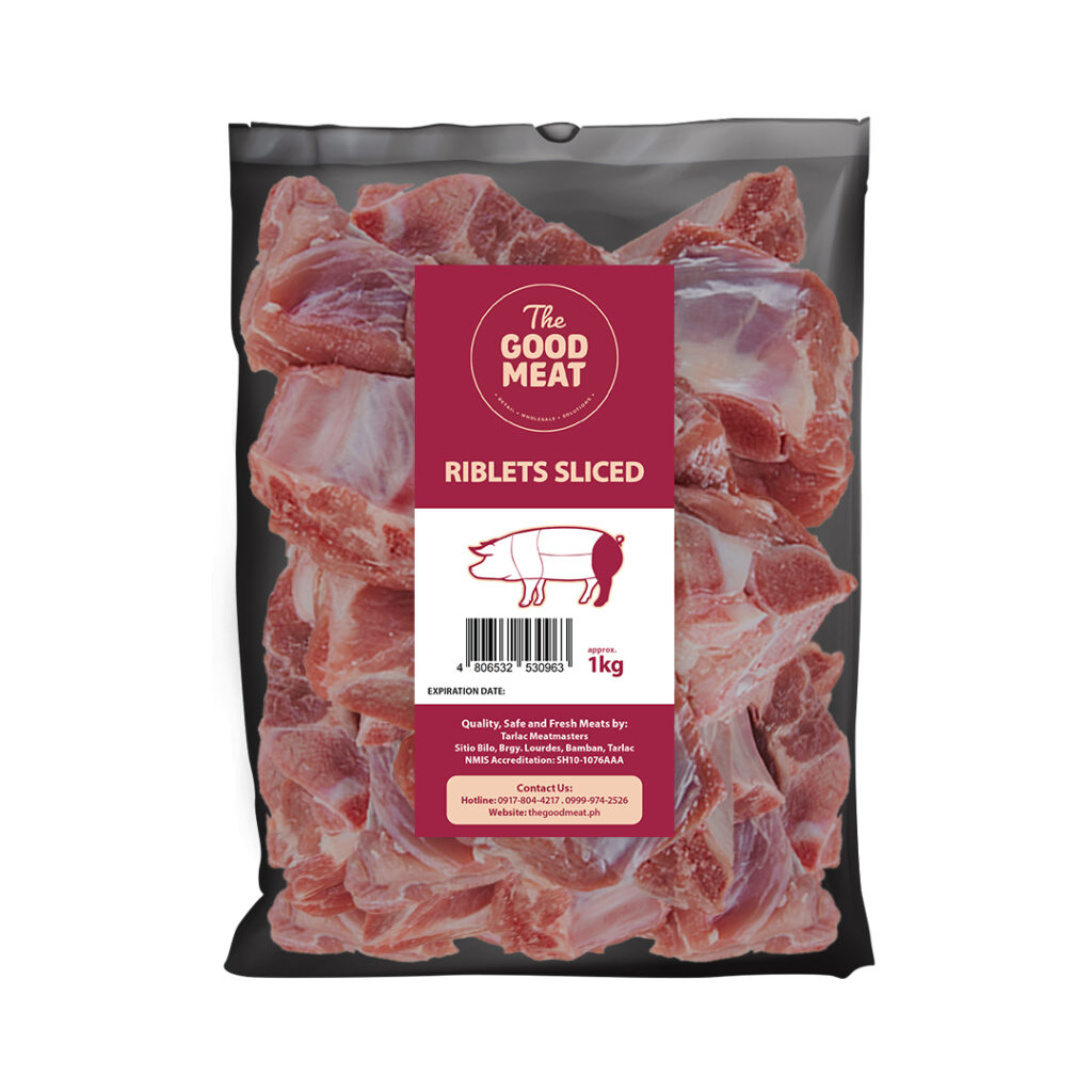 Pork Riblets Sliced (1kg) – thegoodmeat.ph